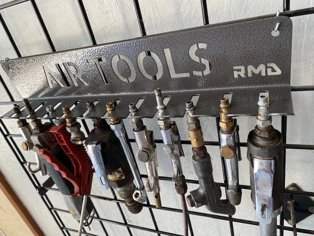 Air Tool Holder - Holds up to 11 Tools! – Raw Metal Designs